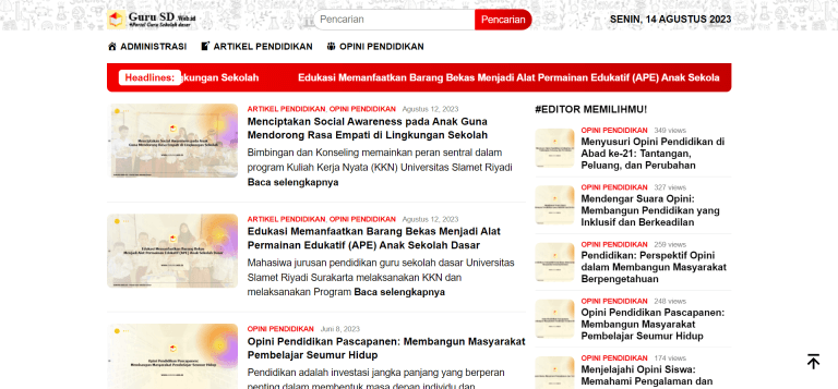 30+ Contoh Blog Pribadi, Pendidikan & Makanan yang Menarik