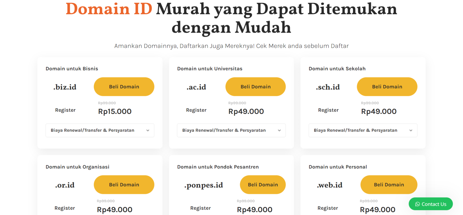Daftar Domain CO ID yang Mudah dan Murah
