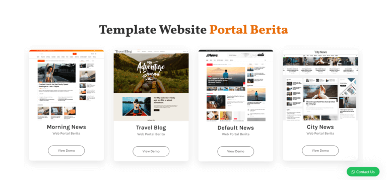 9+ Template Website Portal Berita Online Siap Pakai