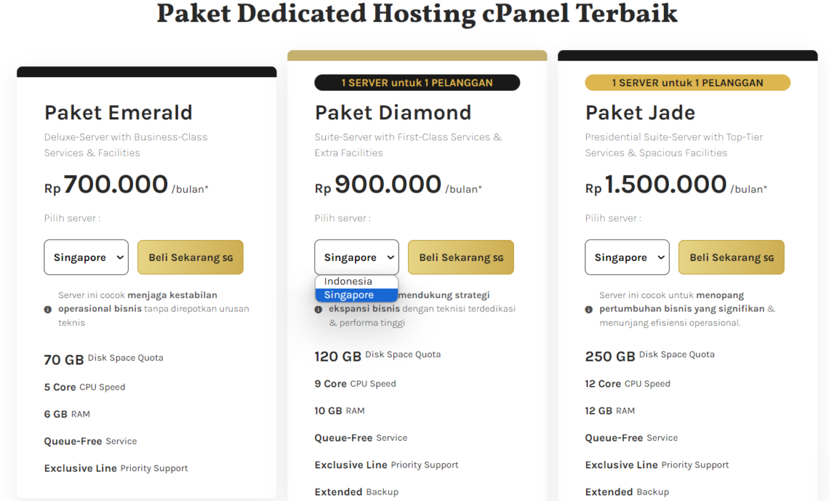 Web Hosting Singapore Murah Terbaik - Unlimited Bandwidth