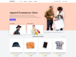 22+ Template Website ECommerce Gratis & Responsive