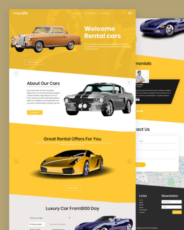 9+ Template Website Rental Mobil Gratis Terbaik