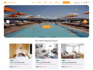 10+ Template Website Hotel & Villa Gratis Desain Terbaik