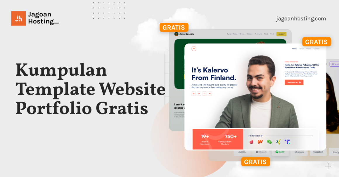 Cari Template Website Portfolio Gratis? Ini 11+ Rekomendasinya
