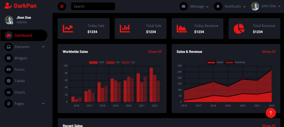 11+ Template Website untuk Admin & Dashboard