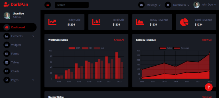 11+ Template Website untuk Admin & Dashboard