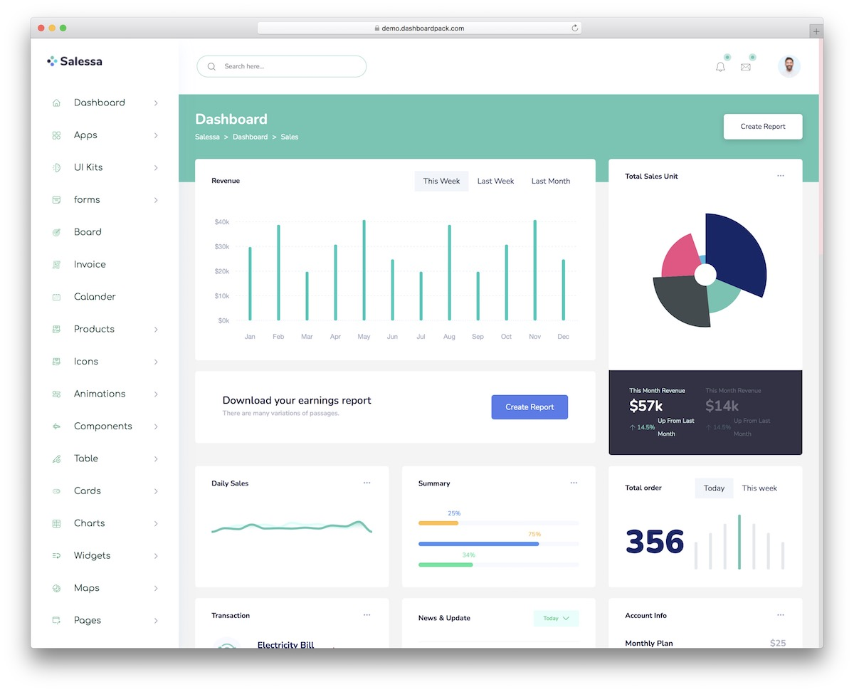11+ Template Website untuk Admin & Dashboard