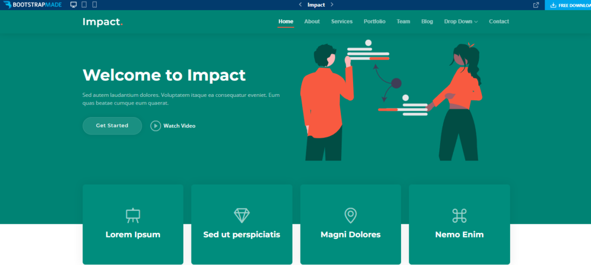 33+ Template Website Bootstrap Free Siap Pakai