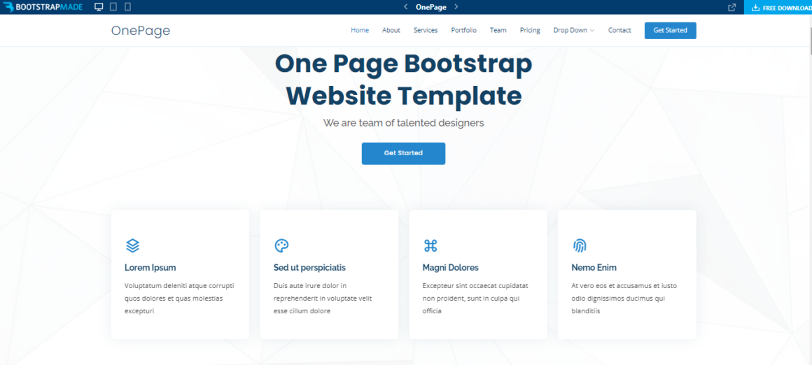 33+ Template Website Bootstrap Free Siap Pakai