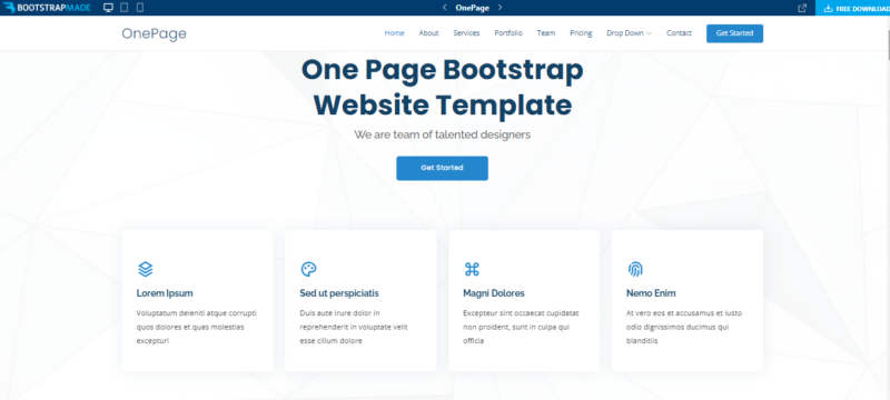 33+ Template Website Bootstrap Free Siap Pakai