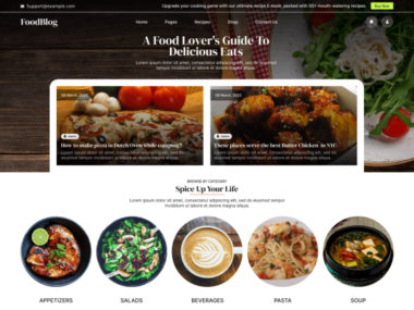 12+ Contoh Landing Page Makanan: Isi dan Tipsnya
