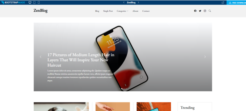 33+ Template Website Bootstrap Free Siap Pakai