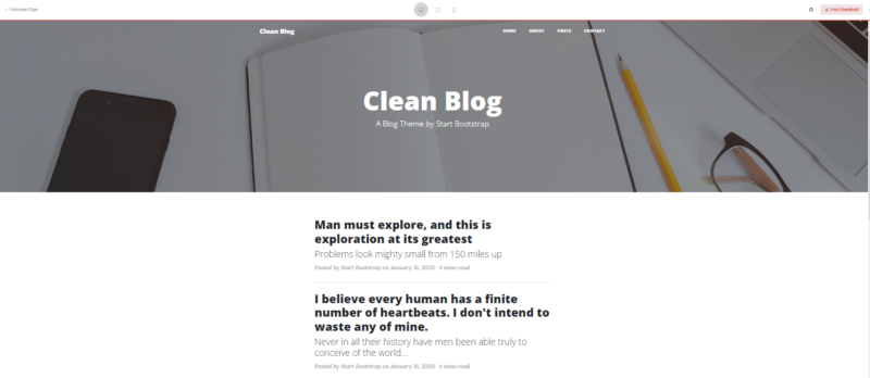 33+ Template Website Bootstrap Free Siap Pakai