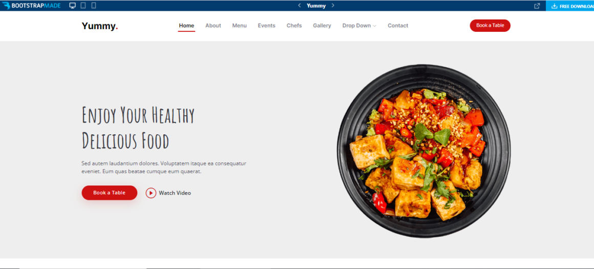 33+ Template Website Bootstrap Free Siap Pakai