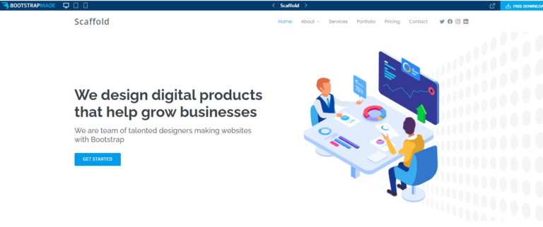 33+ Template Website Bootstrap Free Siap Pakai