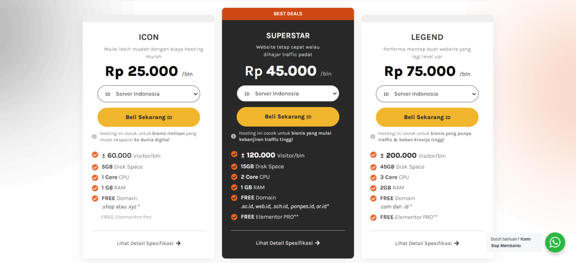 Biaya Harga Hosting & Domain Website di 2025 (Terupdate)