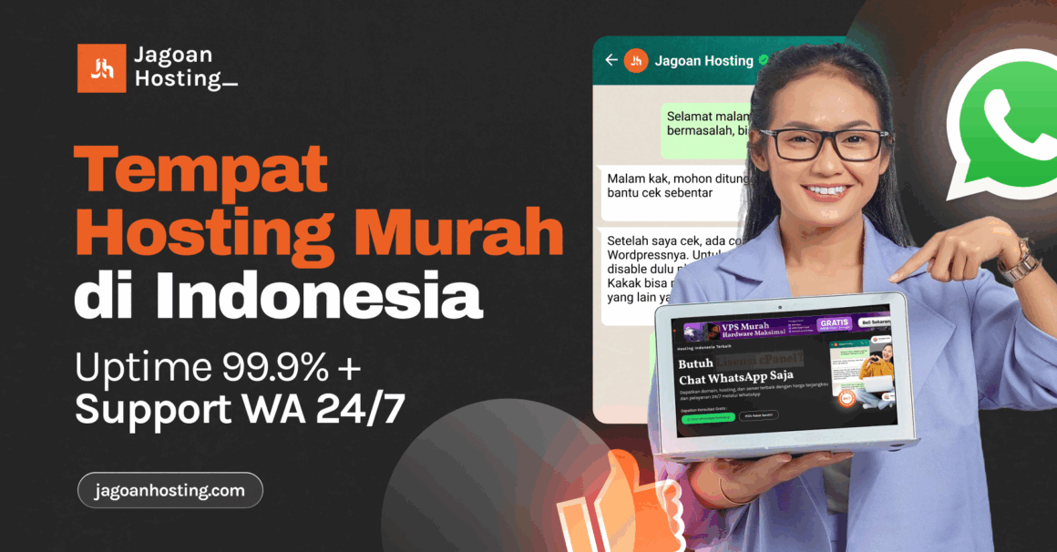 Tempat Hosting Murah di Indonesia - Uptime 99.9% + Support WA 24/7
