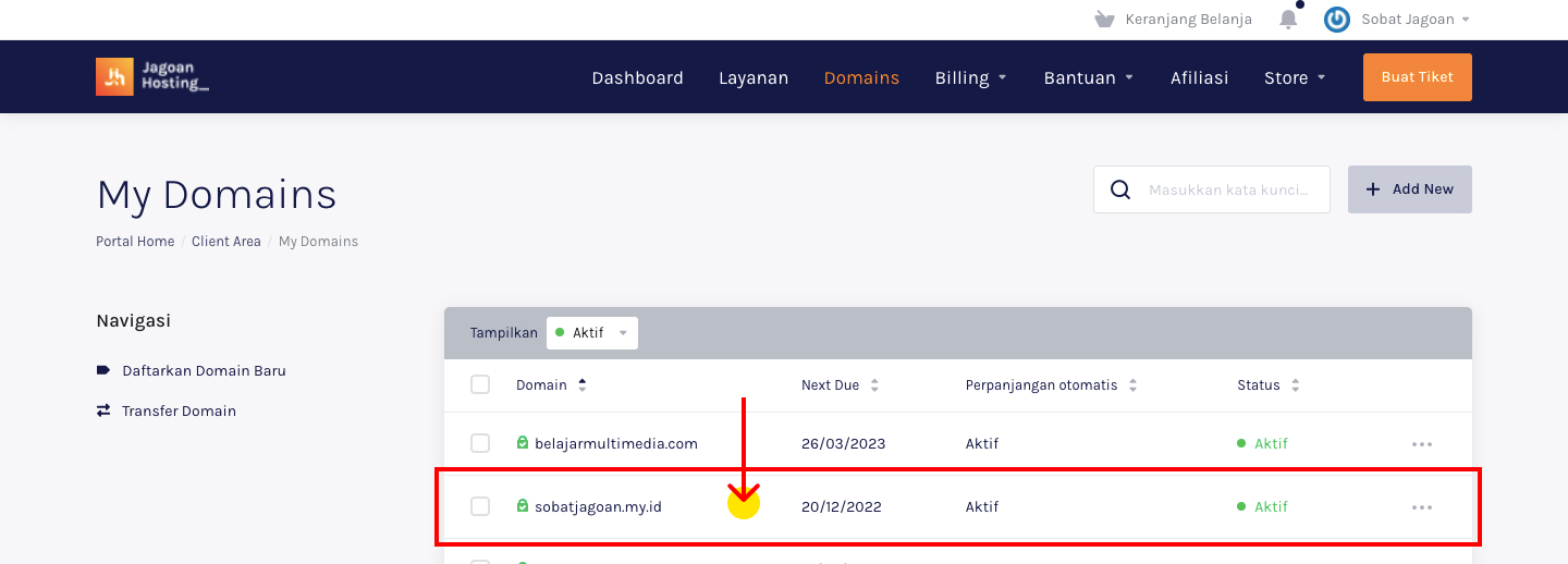 Cek EPP Code Domain Pas Jadi Member Jagoanhosting, Begini Sob!