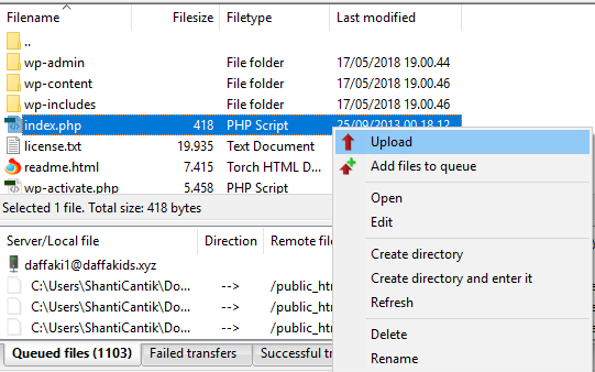 Upload Website Menggunakan FTP dan FileZilla