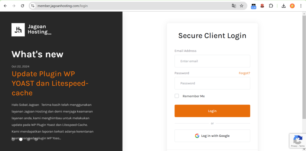Tutorial Melakukan Aktivasi SSL dari Member Area