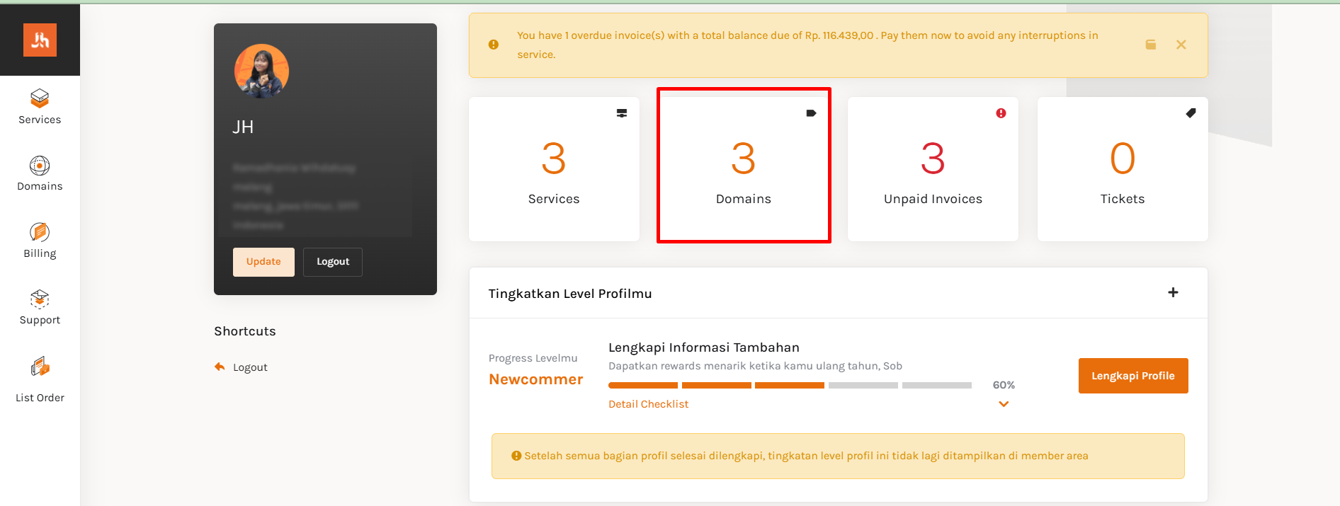 Cara Menerbitkan Invoice Renewal Domain Sebelum Waktunya