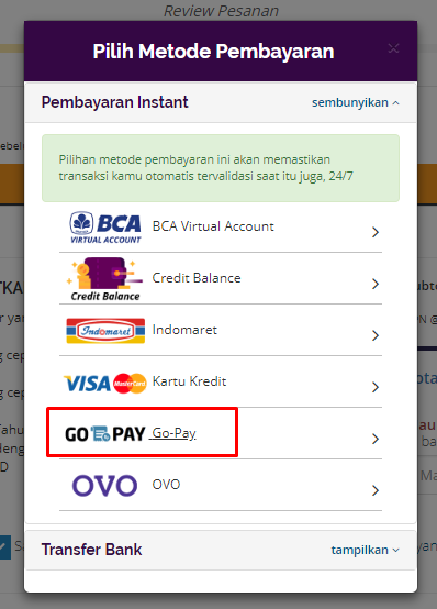 Panduan Pembayaran Via Go-Pay - Knowledge Base Jagoan Hosting Indonesia