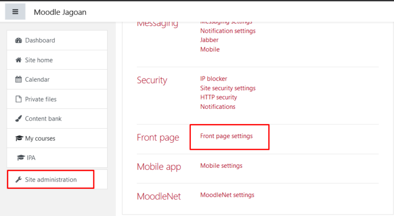 Panduan cepat untuk Admin Moodle - Knowledge Base Jagoan Hosting Indonesia