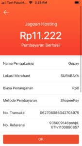 Cara Pembayaran Melalui ShopeePay - Knowledge Base Jagoan Hosting Indonesia