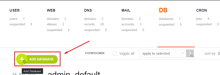 Membuat Database Mysql Di Vestacp Knowledge Base Jagoan Hosting Indonesia