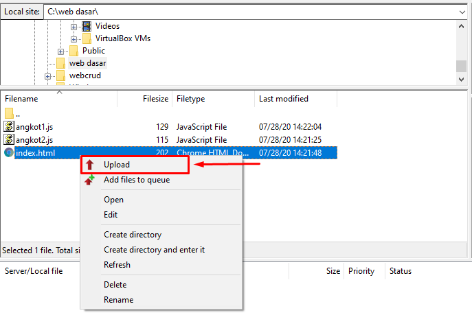 Upload File Website Melalui FileZilla di VestaCP - Knowledge Base Jagoan Hosting Indonesia