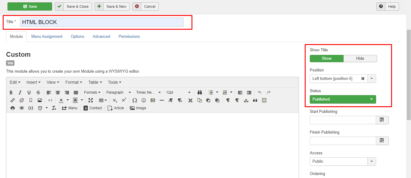 Langkah Menambahkan Custom HTML Di Joomla - Knowledge Base Jagoan ...