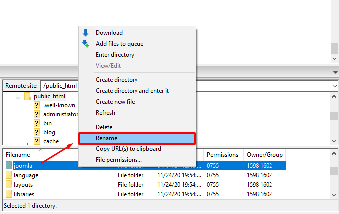 Cara Mengganti Direktori Via FTP - Knowledge Base Jagoan Hosting Indonesia