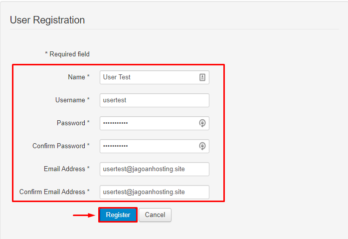 Cara Registrasi Akun Baru di Joomla - Knowledge Base Jagoan Hosting ...