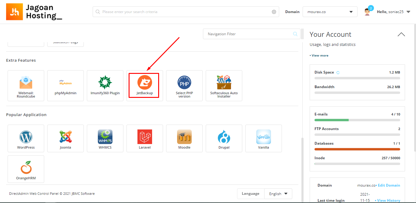 Download Backup Dan Restore Pada Directadmin - Knowledge Base Jagoan Hosting Indonesia
