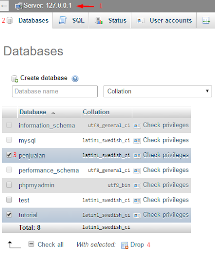 Cara Menghapus Database di phpMyAdmin – Edwin Fahmi Blog