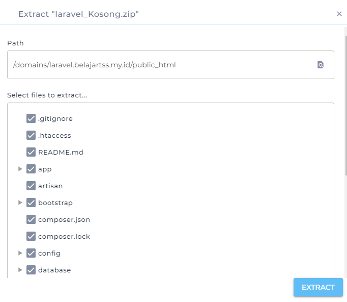 Cara Deploy Laravel Ke Hosting Directadmin Knowledge Base Jagoan Hosting Indonesia