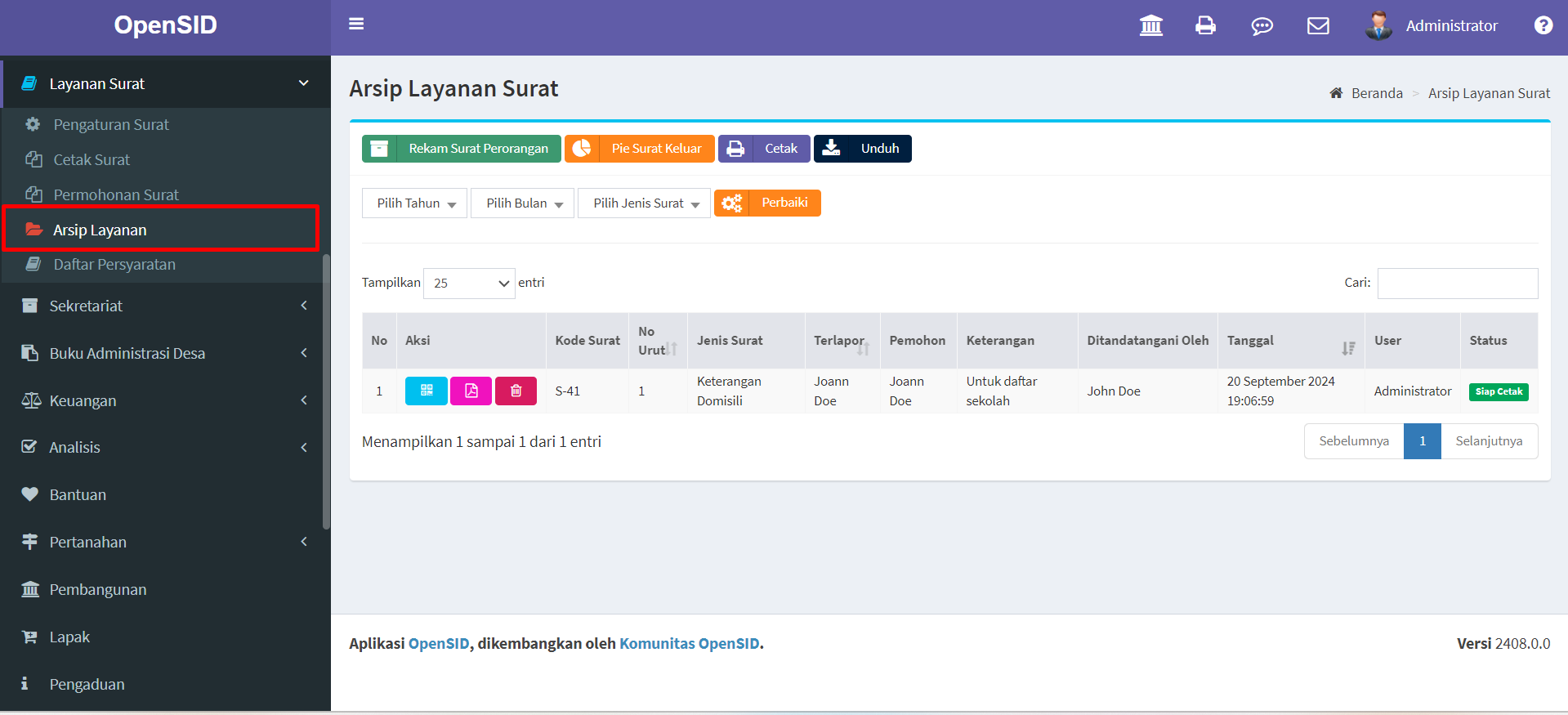 Cara Mencetak Surat pada OpenSID - Knowledge Base Jagoan Hosting Indonesia