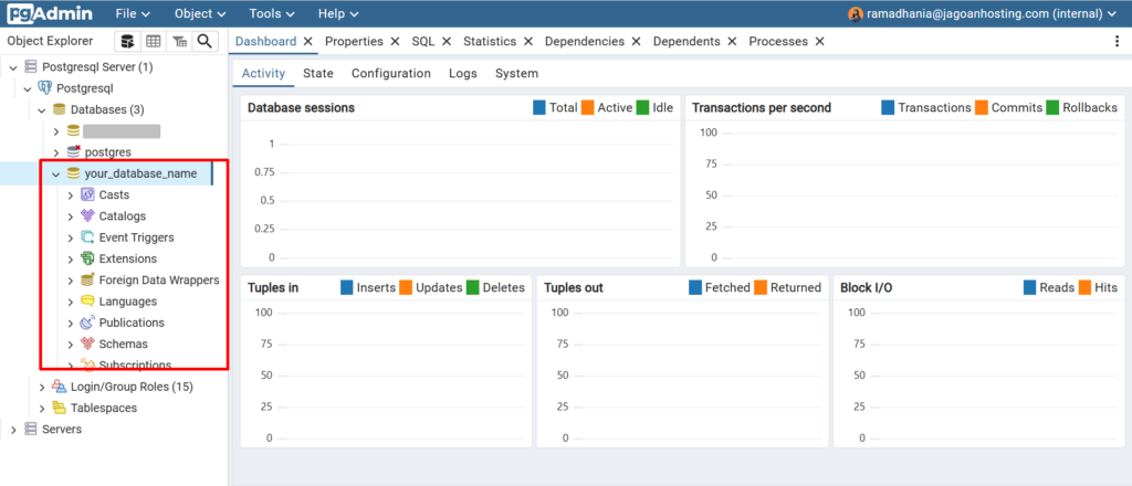 Cara Membuat Database dan User Database PostgreSQL dengan pgAdmin ... Cara Membuat Database dan User Database PostgreSQL dengan pgAdmin ...