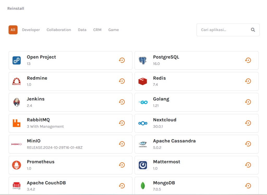 Cara Reinstall Layanan Container Nextgen - Nova - Knowledge Base Jagoan Hosting Indonesia