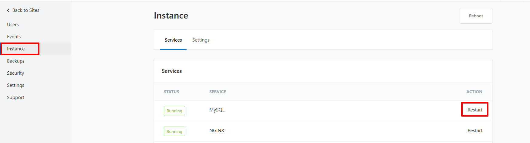 Cara Reboot Instance di CloudPanel - Knowledge Base Jagoan Hosting Indonesia