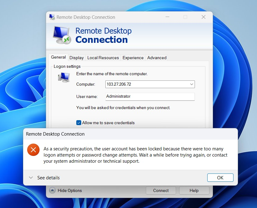 Mengatasi Remote Desktop Locked due to too many sign in - Knowledge ...