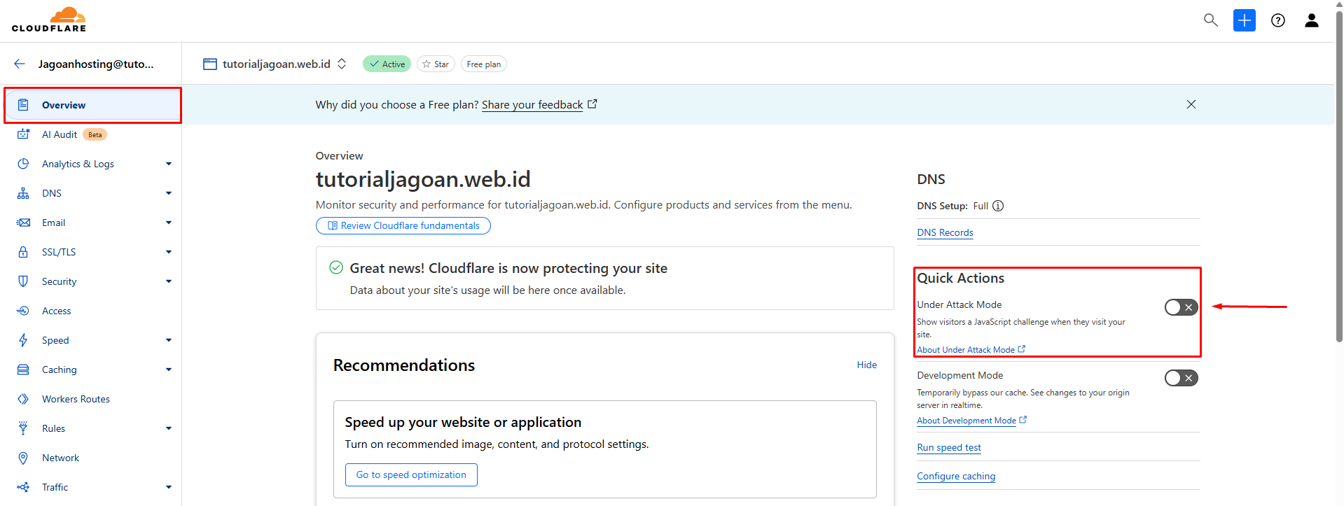 Cara Mengatasi Serangan DDoS Menggunakan Cloudflare - Knowledge Base Jagoan Hosting Indonesia