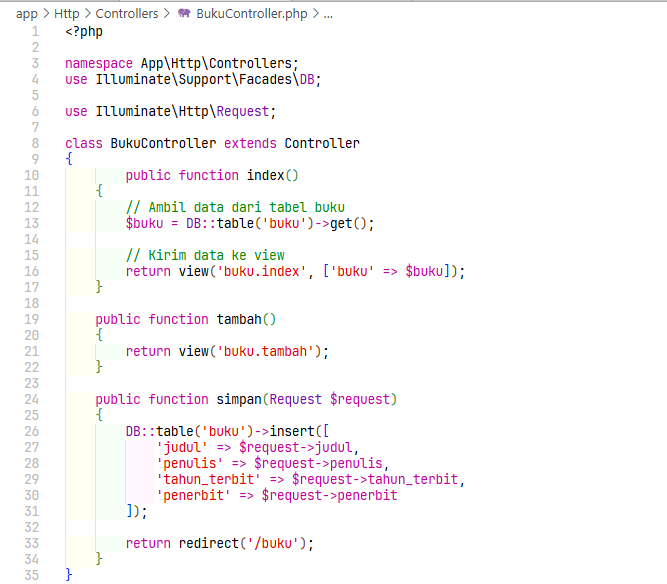 Tutorial Menambah Data dan Menampilkan Data dari Database di Laravel ...