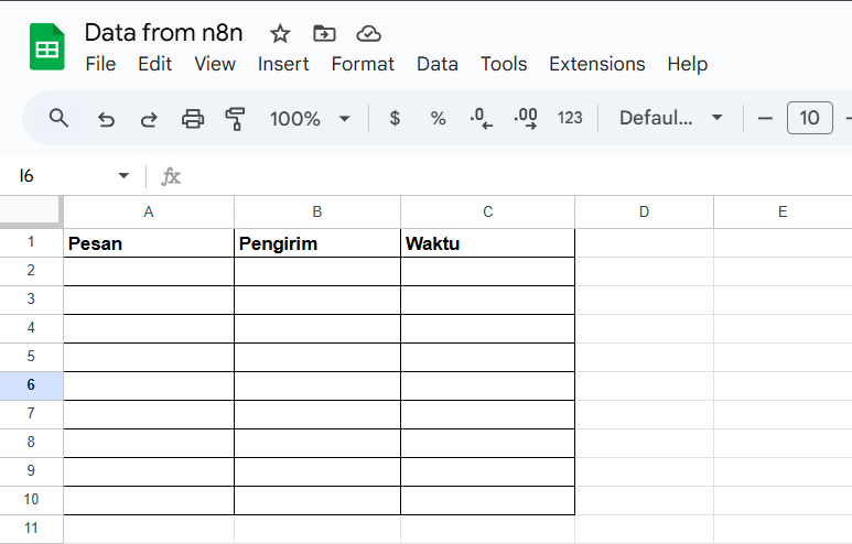 Cara Mengirim Data ke Google Sheet dengan n8n - Knowledge Base Jagoan Hosting Indonesia